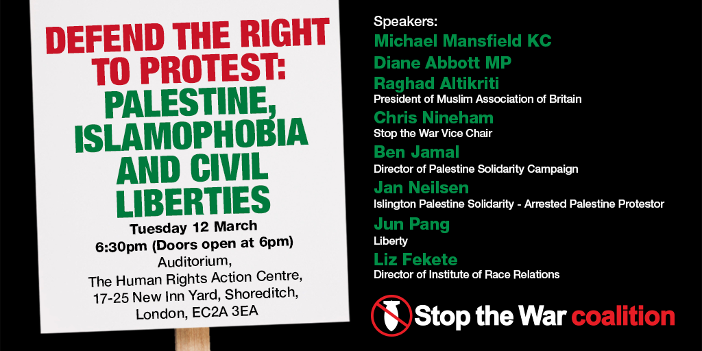 Watch: Defend the Right to Protest – Palestine, Islamophobia and Civil ...